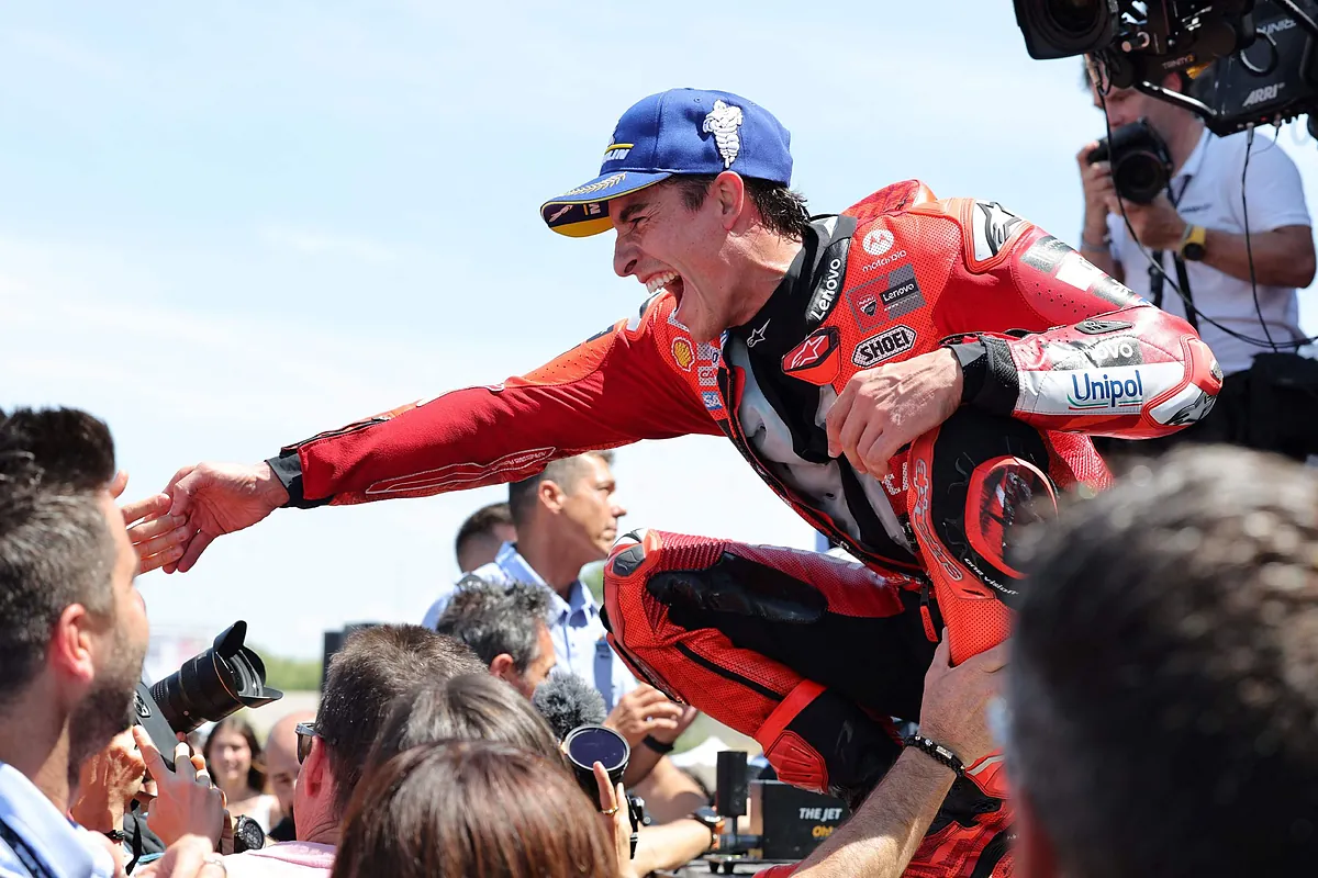 Marc Márquez custodia su trono en Aragón con su octava victoria en el ...